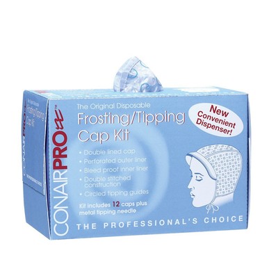 Conair Pro Original Disposable Frosting/Tipping 12 Cap Kit (SINGLE OR ...
