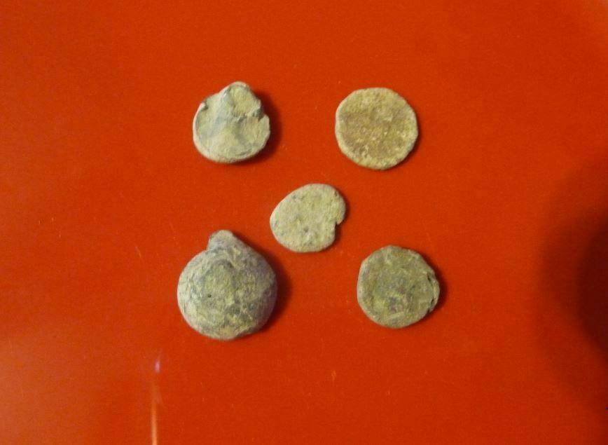 medieval and post medieval lead 5 blank trade tokens #4 | eBay