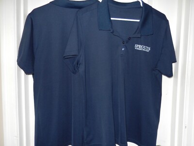 Sprouts Farmers Market Ladies Blue Polo Shirt 2X Manager Uniform | eBay