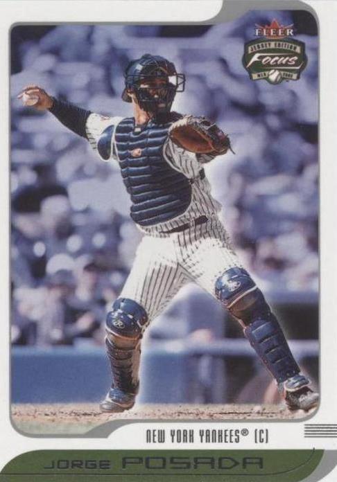 2002 Fleer Focus Jersey Edition - Jorge Posada #65 for sale online | eBay