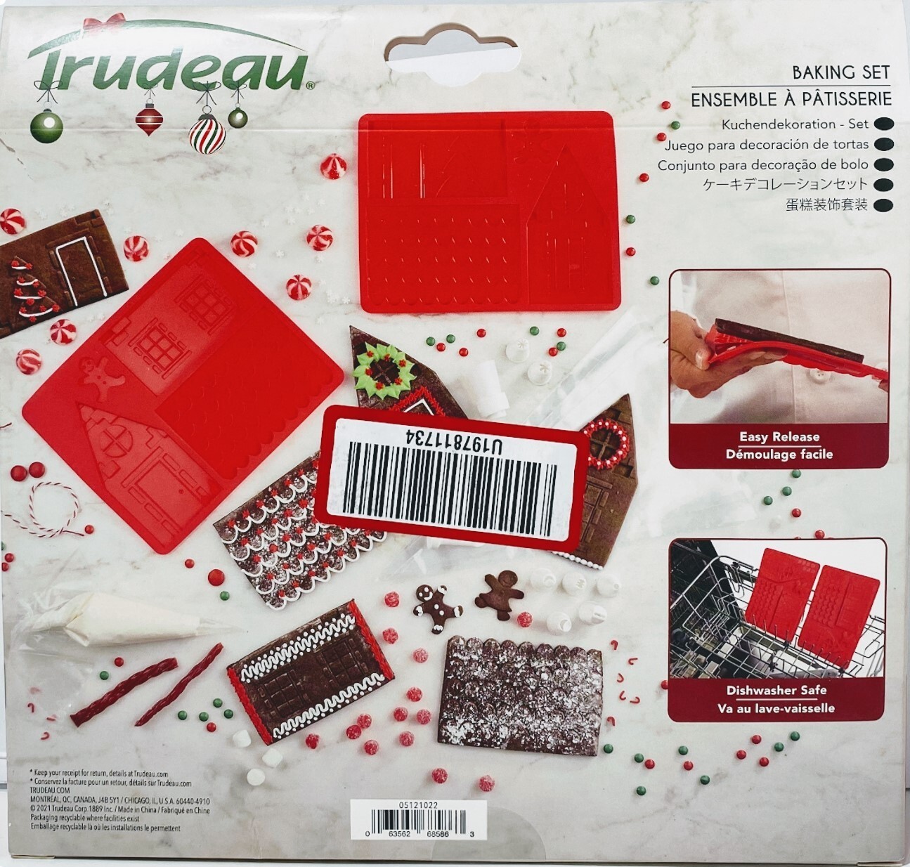 Trudeau+Gingerbread+House+Baking+Silicone+Set+-+19+pieces for sale ...