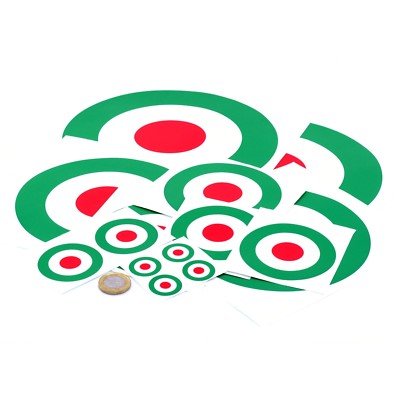 Italian Mod Roundel Stickers Choice Of Sizes Scooter Vespa Vinyl Decals ...