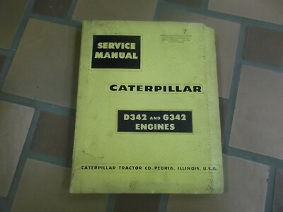 Manuals & Books - Caterpillar D342
