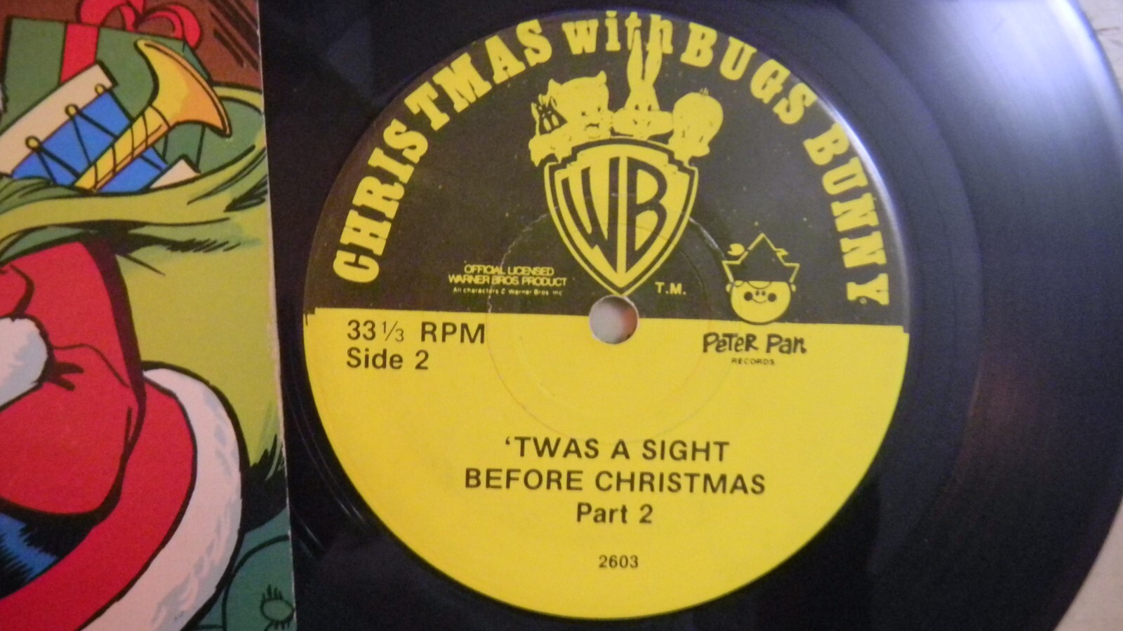 Peter Pan Records BUGS BUNNY in 'TWAS THE NIGHT BEFORE CHRISTMAS 7 ...