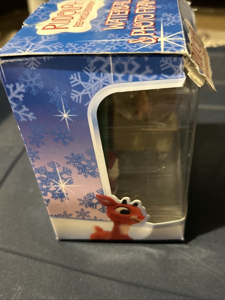 RUDOLPH THE RED NOSED REINDEER & CLARICE FRAME SNOW GLOBE SET 2006 NIB ...