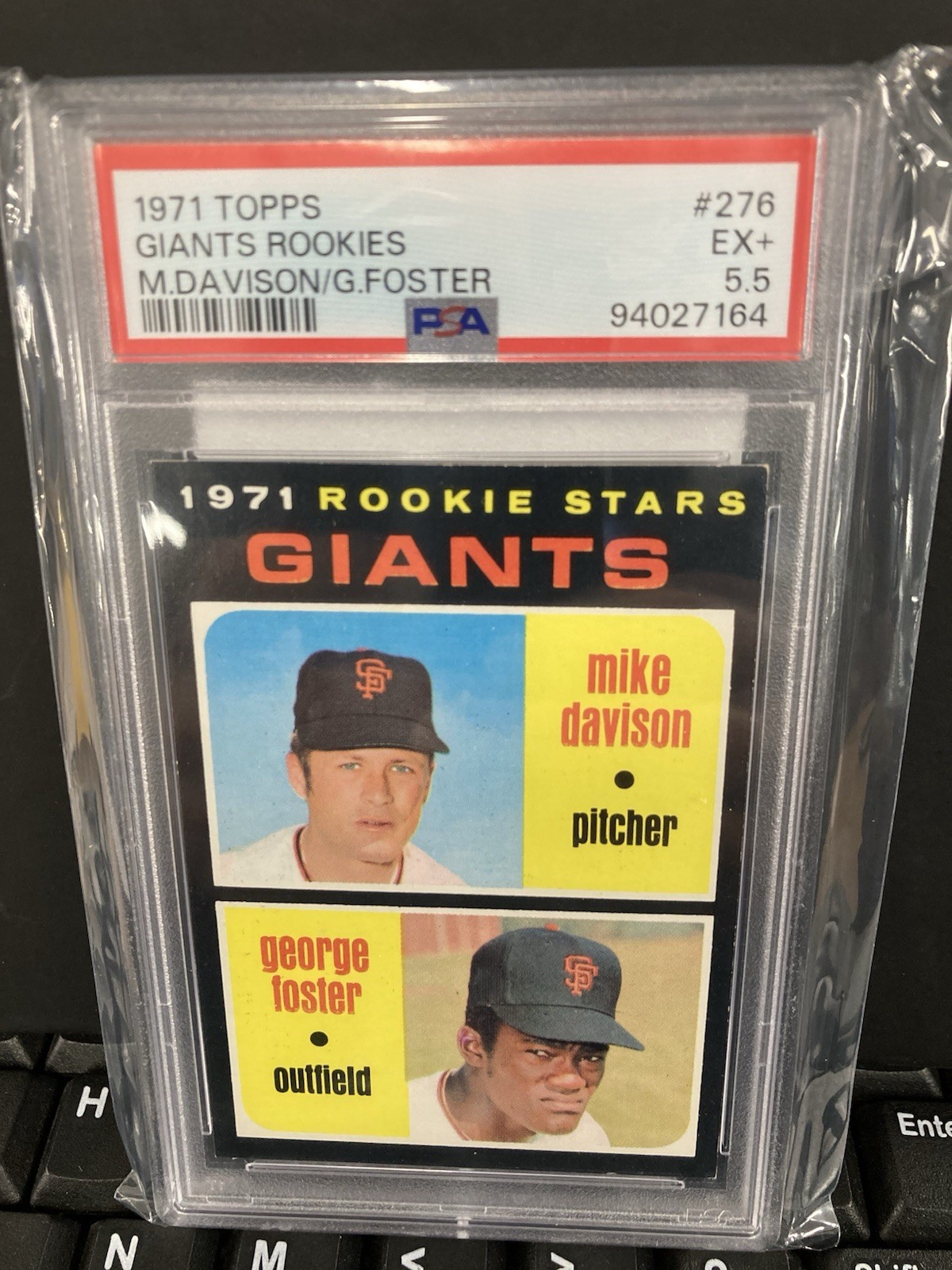 1971 Topps Rookie Stars Mike Davidson George Foster #276 HOF Rookie ...