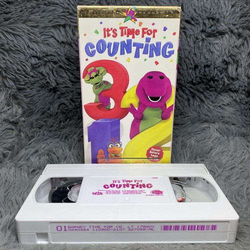 Barney - Its Time For Counting VHS Tape 1998 Lyrick Studios Classic ...