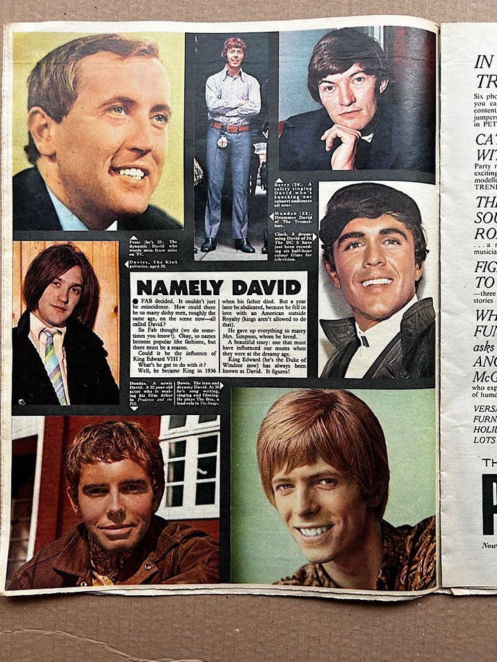MONKEES/DAVID BOWIE FAB 208 MAGAZINE NOVEMBER 25 1967 - DAVY JONES ...