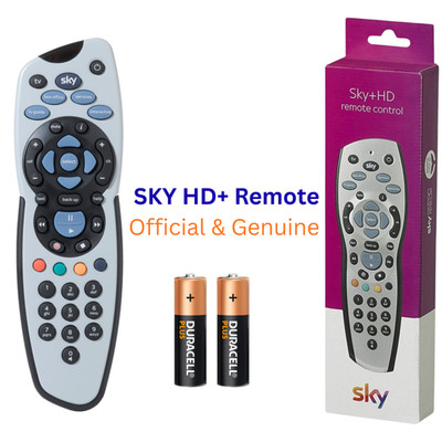 Sky Sky120 Remote Control Official Sky HD+ Duracell batteries Genuine ...
