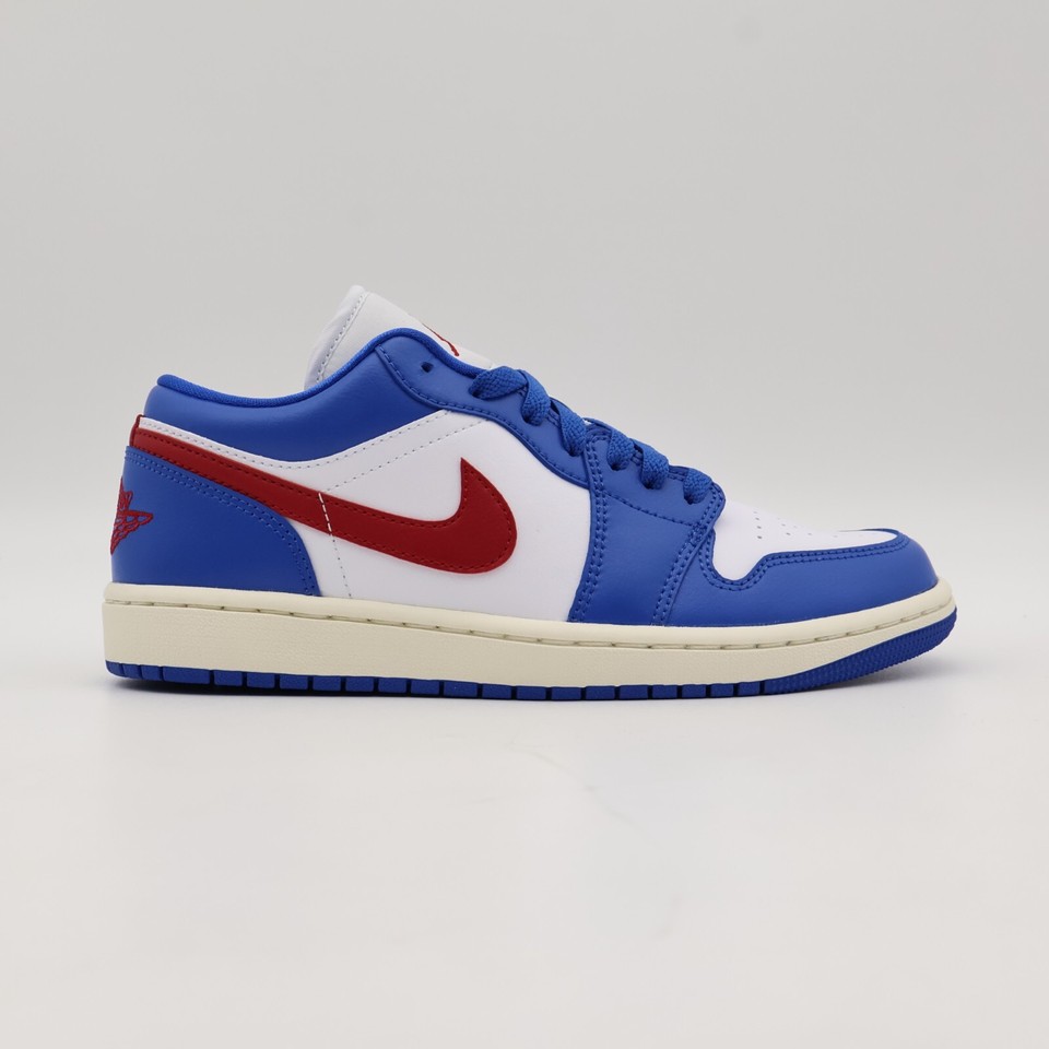 DC0774-416 Nike Air Jordan 1 Low Sport Blue Gym Red Sail White (Women's ...
