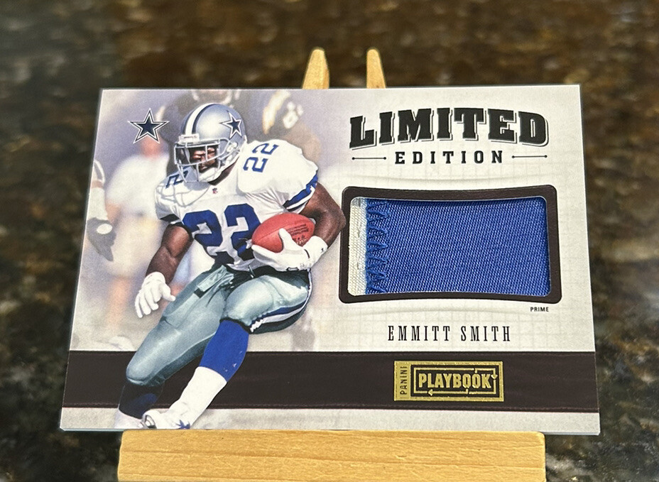 2012 Panini Playbook Limited Edition Emmitt Smith Game Used Jersey ...