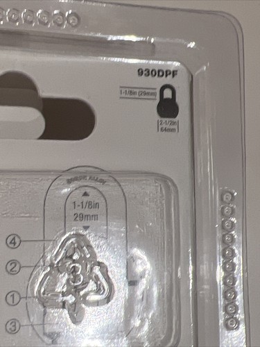 Master Lock 930DPF High Security Keyed Different Padlock with 2-1/2 ...