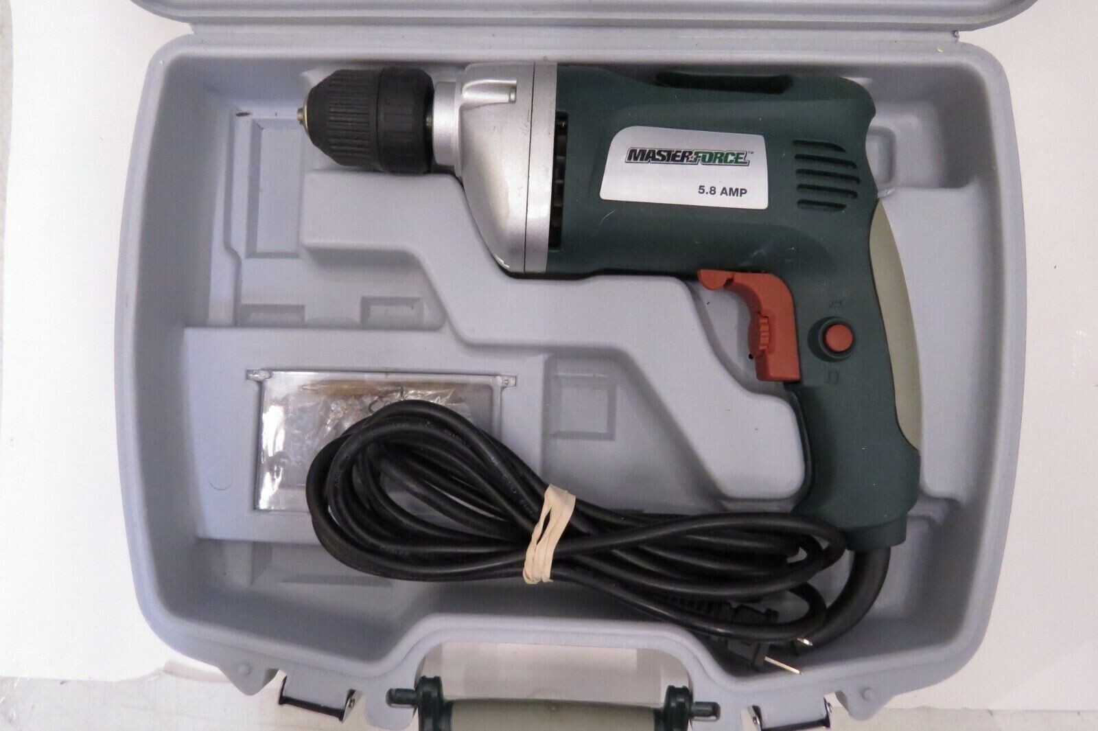 MasterForce 241-0728 5.8-Amp 3/8" Corded Variable Speed Power Drill In ...