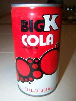 BIG K COLA SODA POP CAN THE KROEGER CO CINCINNATI, OH PULL TOP | eBay