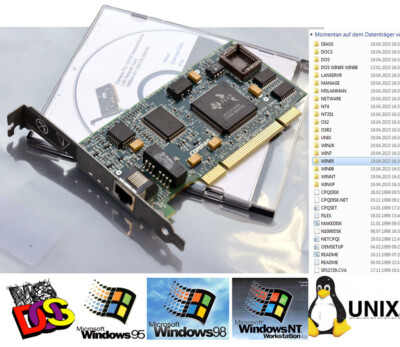 Carte Réseau PCI Lan Carte Ms-dos Netware OS/2 Windows NT 2000 95 98 ...
