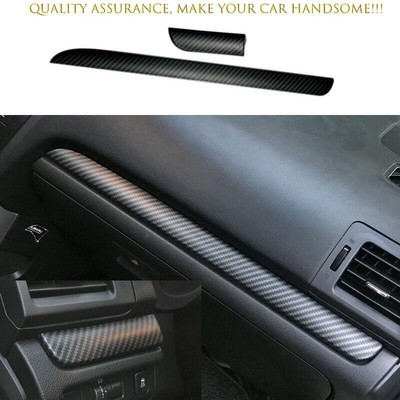 For Subaru XV Crosstrek 2013-2017 Matte Carbon Fiber Center Console ...