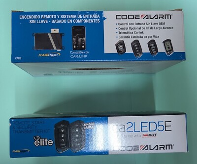 Code Alarm CARS REMOTE START MODULE & CA2LED5E 2 WAY LED RF KIT 2500 FT ...