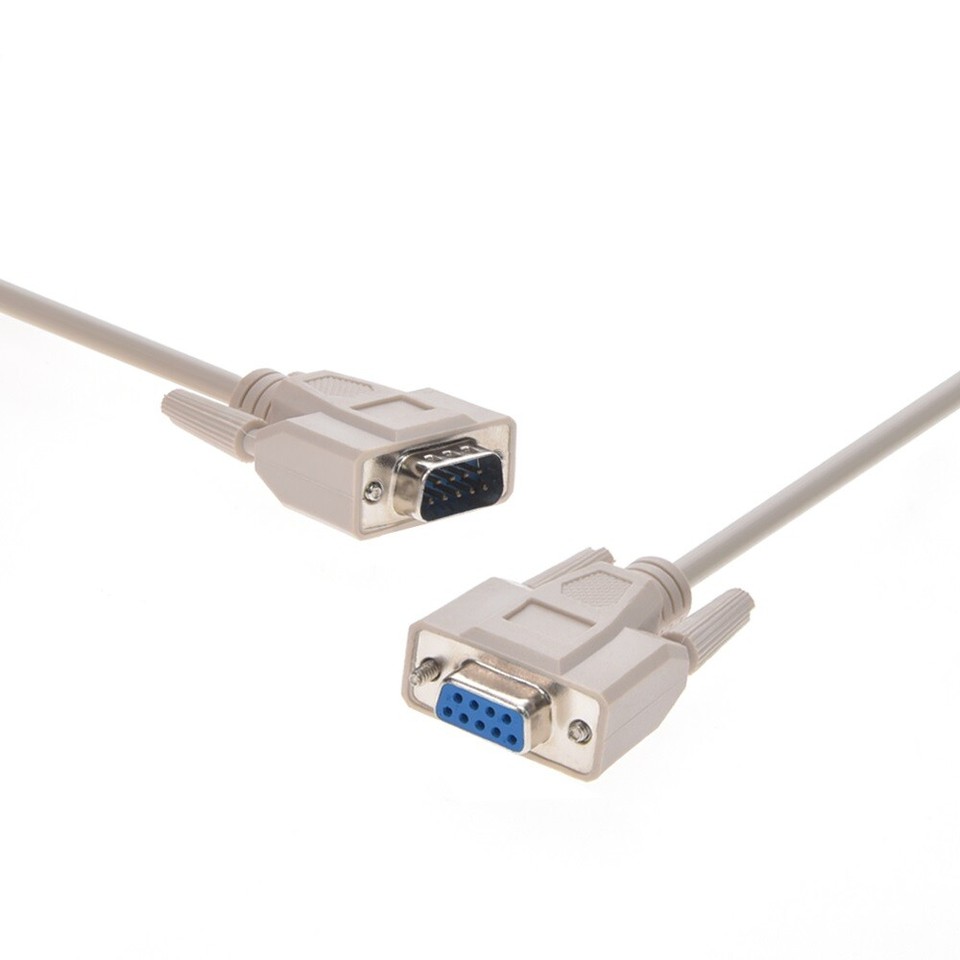 DB9 RS232 Male to Female Serial Port Extension Cable Cord3ft/5ft/10ft ...