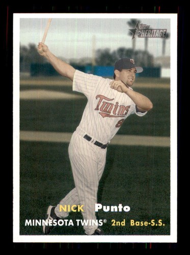 2006 Baseball Topps Heritage Nick Punto Minnesota Twins #467 | eBay