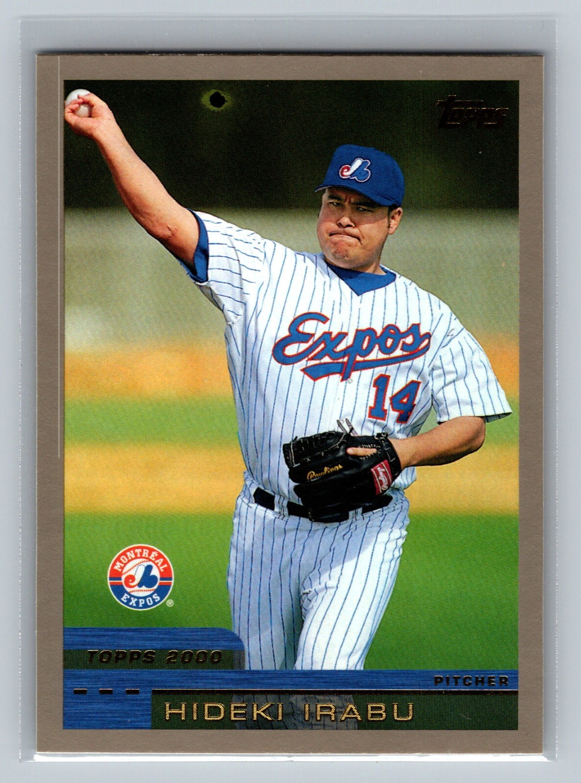 ERROR Hideki Irabu 2000 Topps #359 Baseball MLB Card Misprint Montreal ...