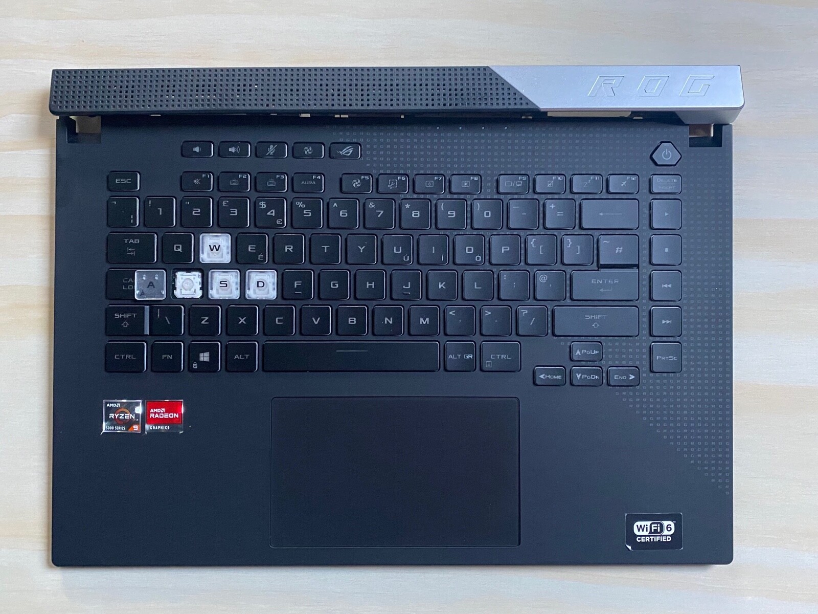 Asus ROG Strix G15 G513QY Series BACKLIT UK Keyboard - 1 Key + Hinges ...