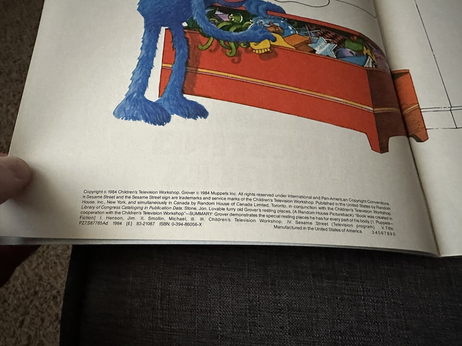 Random+House+Picturebacks+Ser.%3A+Lovable+Furry+Old+Grover%27s+Resting ...