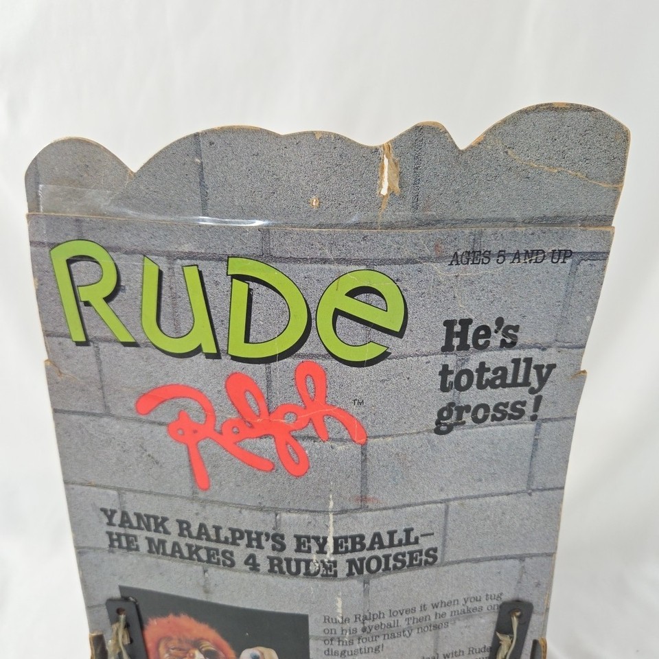 Rude Ralph 1986 Axlon Toys Vintage Pull Out Eye Sealed Madballs Gross ...