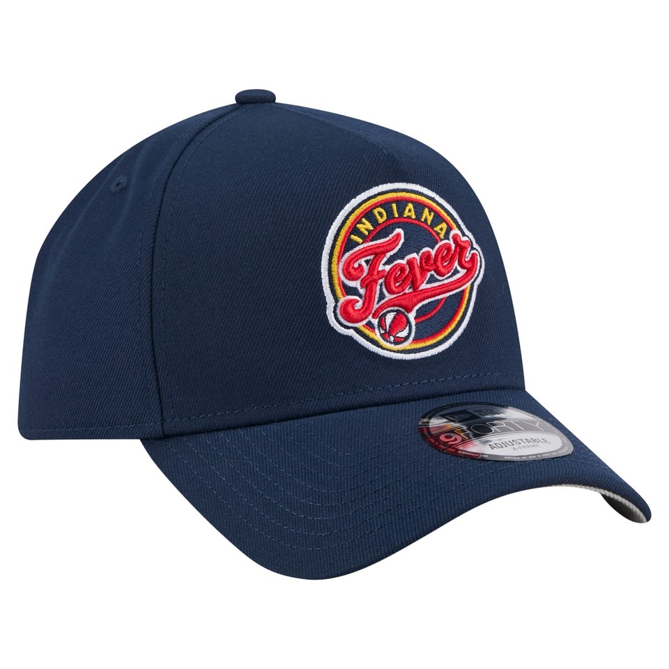 Unisex-New Era Navy Indiana Fever Core Logo A-Frame 9FORTY Adjustable ...
