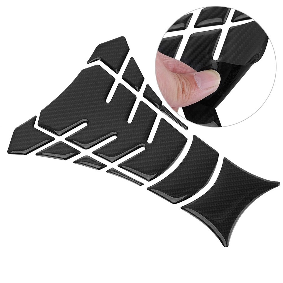 Carbon Fiber Motorcycle Fuel Oil Gas Tank Pad Protector Sticker Decals ...