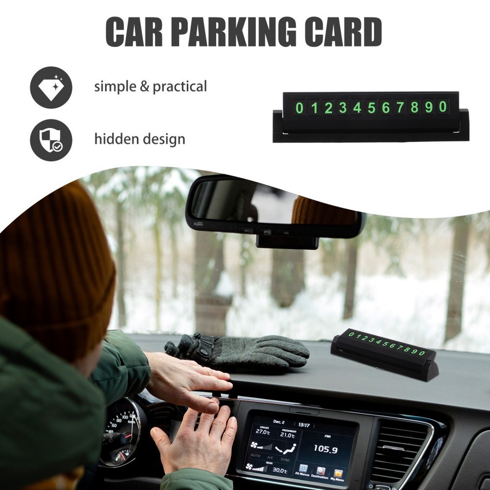 Temporary Parking Plate Telephone Car Phone Number Card Car | eBay ...