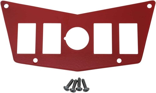 Moose Center 4 Switch Dash Plate-Red for 2012-2013 Polaris Ranger RZR ...