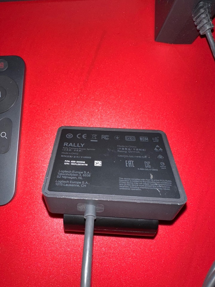 Logitech Rally Camera V-R0010 + v-r0009 +v-u0047 +v-u0052 + remote | eBay