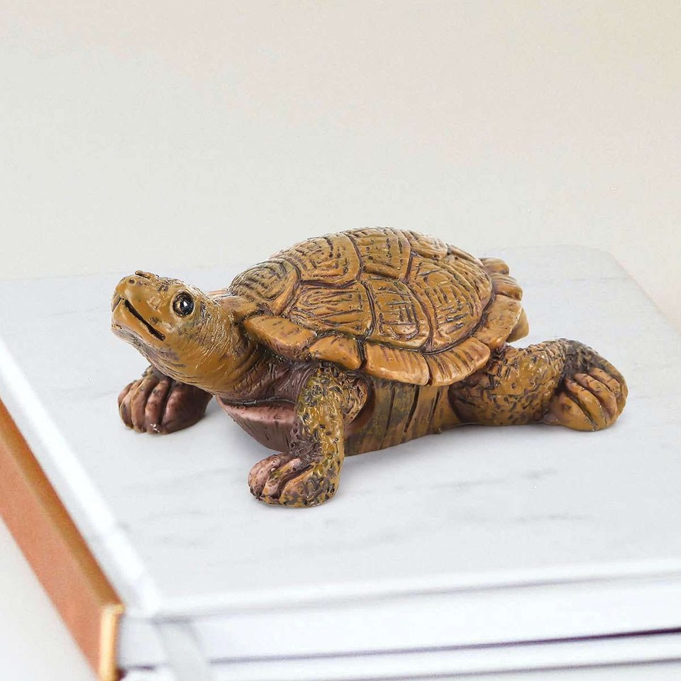 Garden Tortoise Statue Turtle Figurine Miniature Garden Art Ornament ...