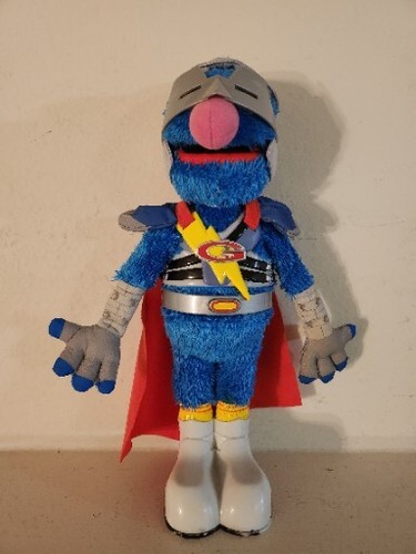 SUPER GROVER 2.0 Sesame Street Interactive Super Hero Plush Soft Toy ...
