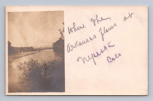 Arkansas River NEPESTA Colorado RPPC Antique Pueblo County Photo ...