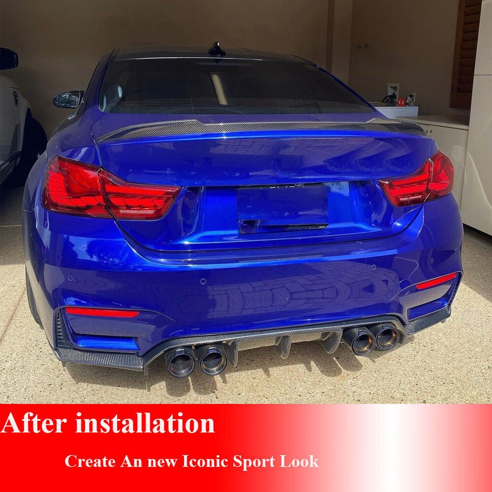 Fits BMW F80 M3 F82 F83 M4 2015-20 REAL Carbon Rear Bumper Side ...