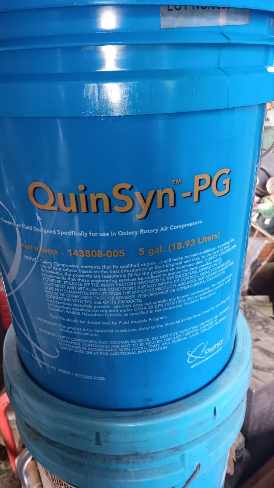 QuinSyn-PG 5 gal OEM Synthetic Air Compressor Fluid | eBay