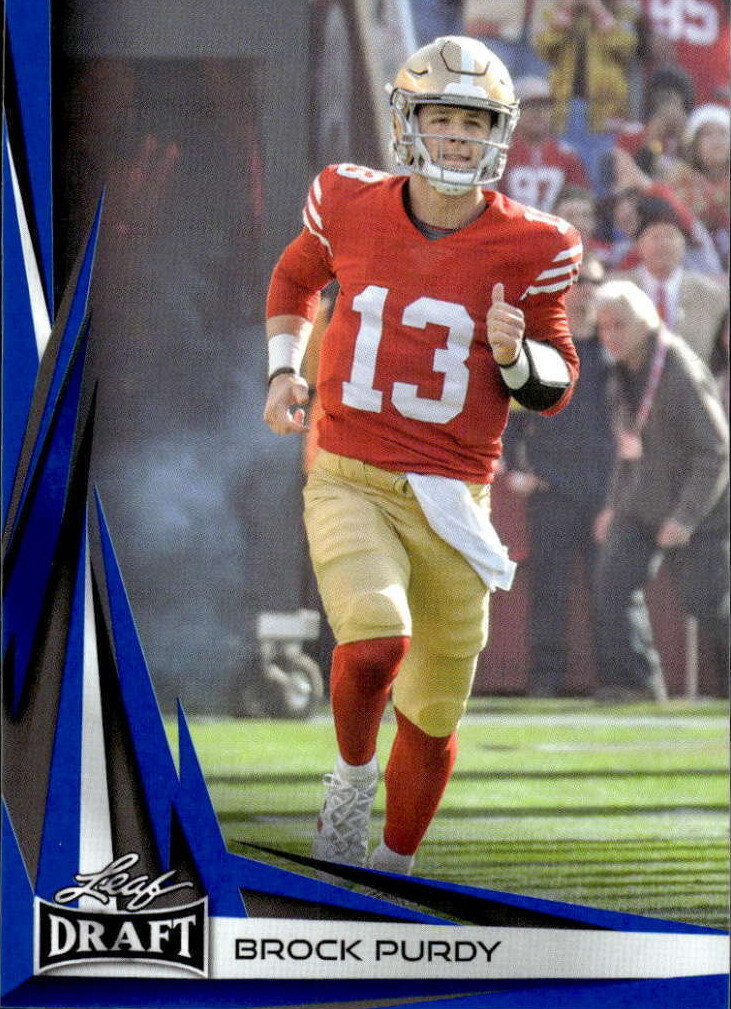 2023 Leaf Draft - Base V2 Blue #B2-1 Brock Purdy for sale online | eBay