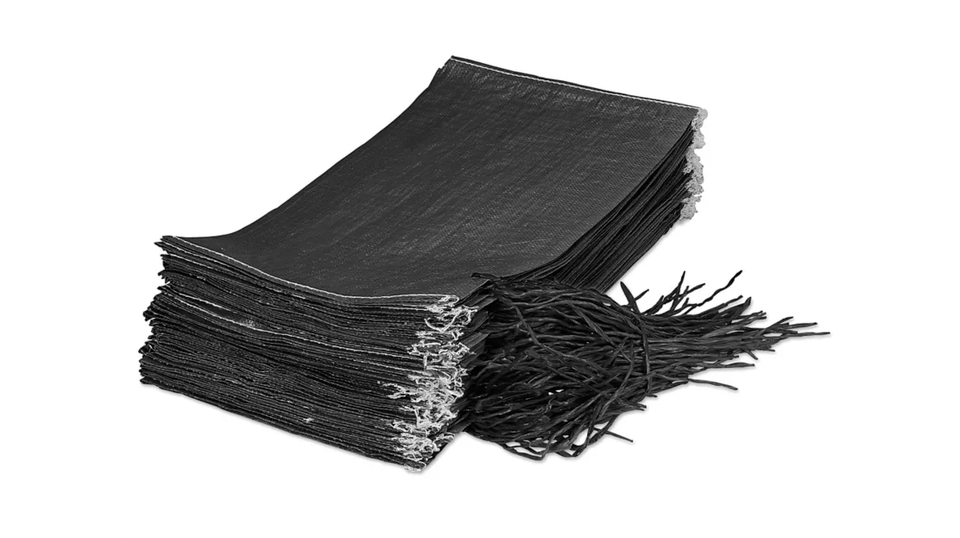 Sandbags With Built-in Ties - 5 Empty 14x26 Woven Polypropylene Sand ...
