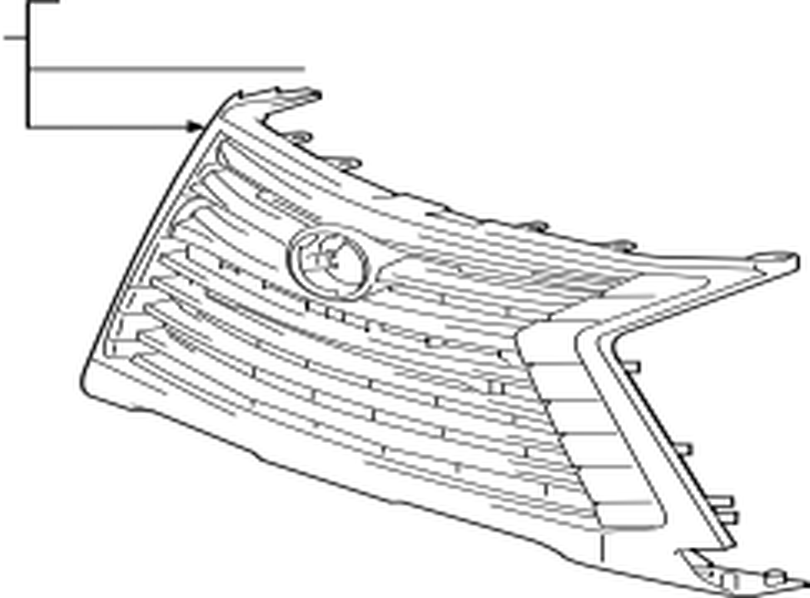 53101-60570 Toyota Grille sub-assy, radiator 5310160570, New Genuine ...