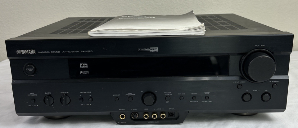 Yamaha RX-V620 5.1 Channel Natural Sound AV Receiver, Book, No Remote ...