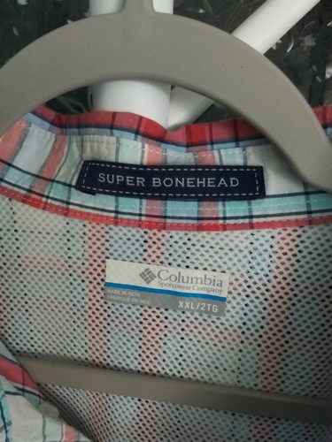 Mens Vented Long Sleeve Fishing Shirt By Columbia PFG Super Bonehead Size 2XL | eBay