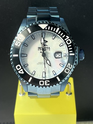 Invicta Reserve 47mm Pro Diver Swiss R150 Automatic Ice Blue Diamond ...