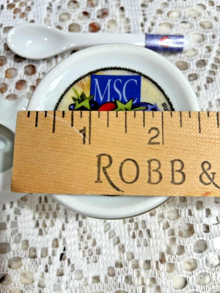 MSC Joie De Vivre Confiture Fruit Jam Jar Ceramic Canister with Spoon ...