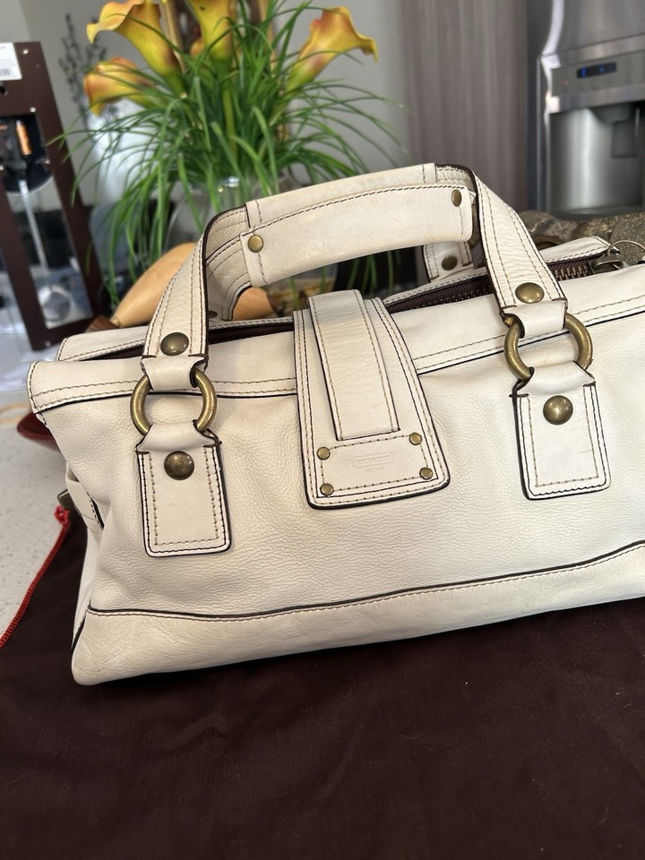Coach Legacy 65th Anniversary Mandy Satchel 10330 Top Handle Turnlock ...