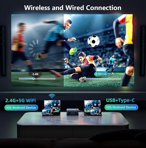 WiFi Projector Portable Easy Connection to Smartphones and Tablets | eBay