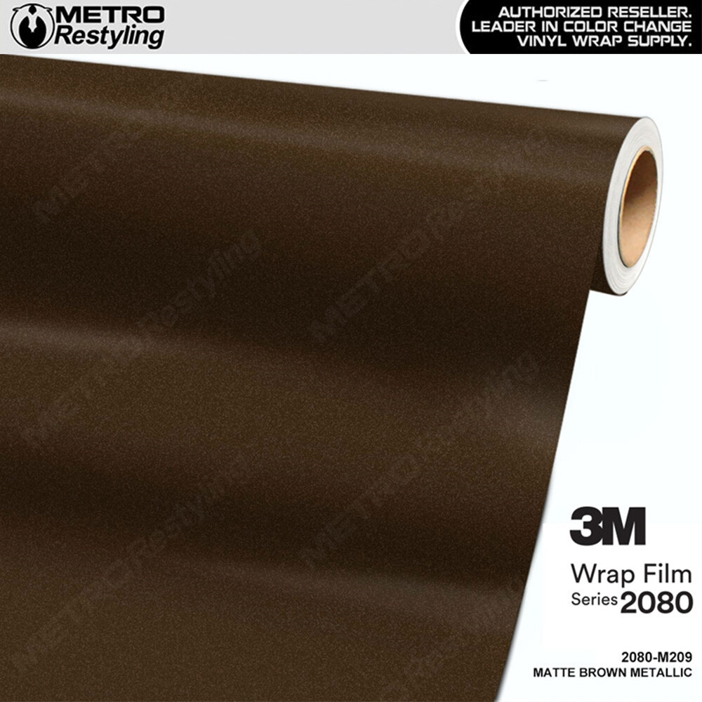 3M 2080 Matte Brown Metallic Vinyl Vehicle Car Wrap Decal Film Sheet ...