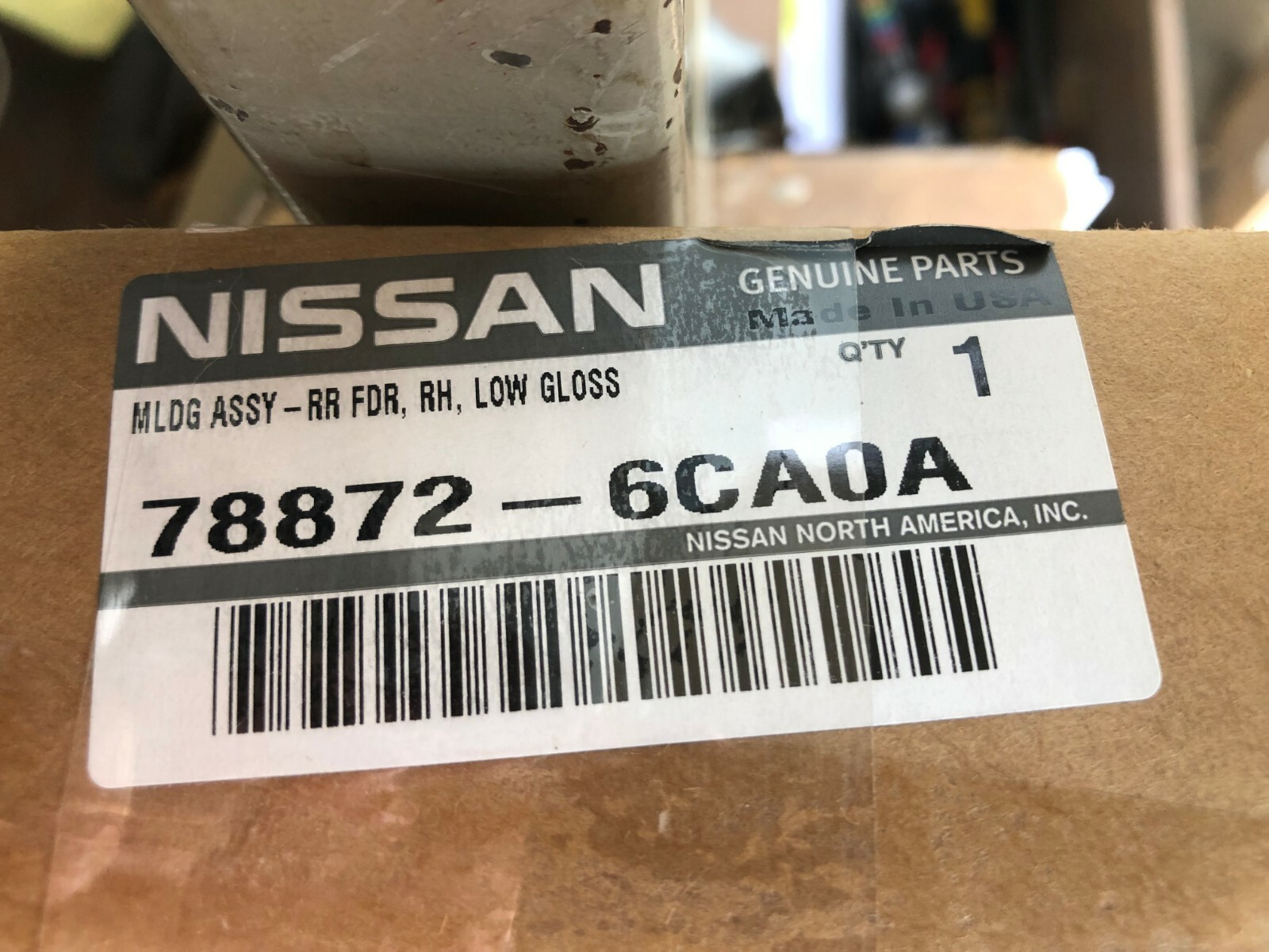 NEW OEM NISSAN 2019-2020 ALTIMA REAR TEXTURED BODY MOLDING - PASSENGER ...