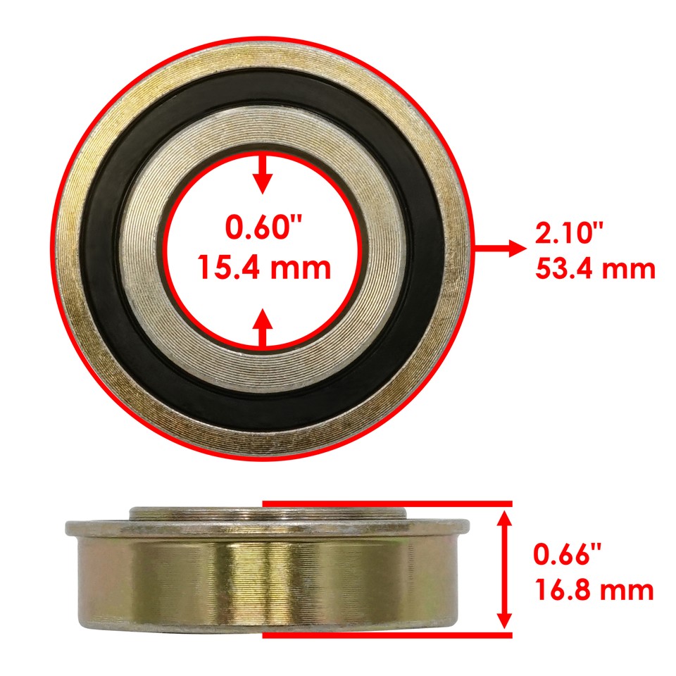 Caltric 99093 50040352 Wheel Bearing for Bush Hog Caster Wheels | eBay
