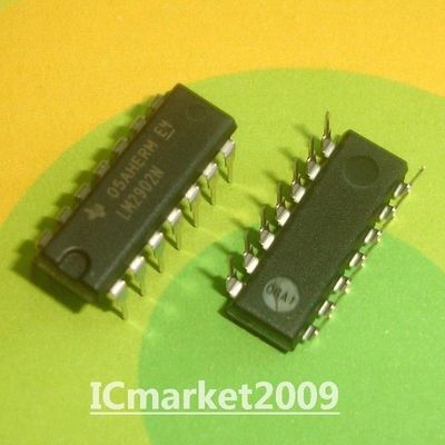 20 PCS LM2902N TI DIP-14 LM2902 2902 Quadruple Operational Amplifier ...